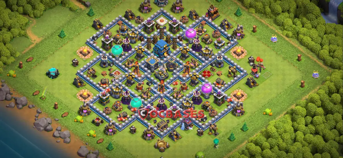 Best Town Hall 12 Farming Base: Compact & Anti-Ground #19587 | CoCMap.com