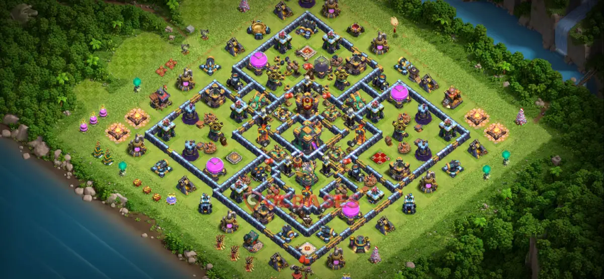 Best Town Hall 14 Farming Base: Symmetric Anti-Ground Layout #20906 ...