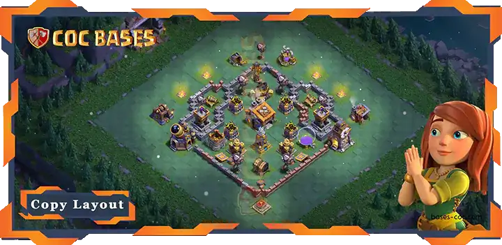 Best Builder Hall 9 Base Layout - Clash of Clans Guide #21852 | CoCMap.com