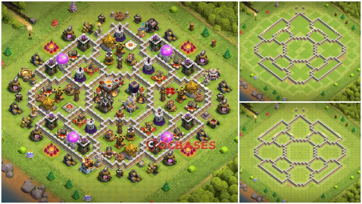 Best TH11 Hybrid Base Designs | Clash of Clans Town Hall 11 #21982 ...
