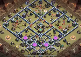 Best TH14 War Base with Link - Anti Everything Copy #21801 | CoCMap.com